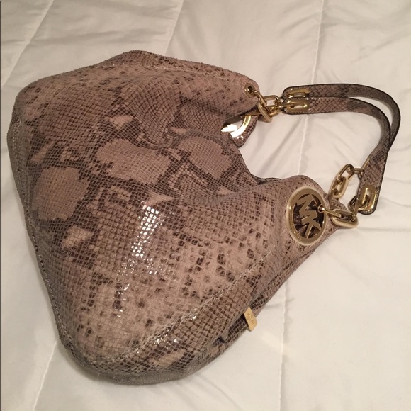 Bags | Michael Kors Snakeskin Bag | Poshmark